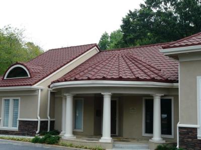 China colorful Stone Chip Coated metal roofing tile For House Exterior Roofing, Zinc Colorful Stone Coated Metal Roofing Tile for sale