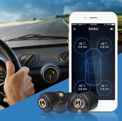 China auto alarm bluetooth 4.0 tpms for Android /iOS 4 wireless water proof Internal sensors Tyre Pressure Monitoring Sy for sale