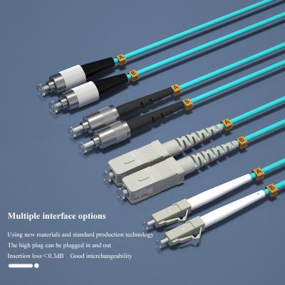 Cina 3m LC al cavo della toppa della fibra mista di LC un saltatore a fibra ottica da 10 gigabit in vendita