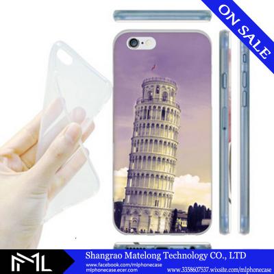 China Top Selling Products OEM Famous Scenic Building Pattern Mobile Phone Soft Tpu Case for iphone for sale