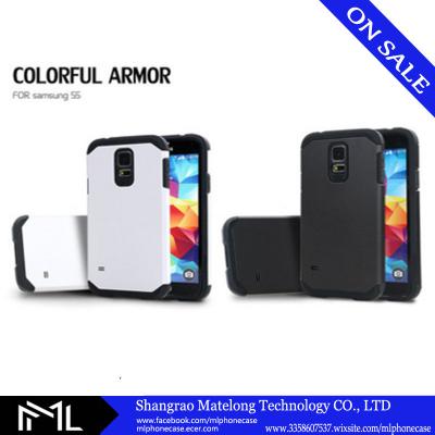 China New look protect phone colorful cover TPU+PC phone case for big size samsung S5 for sale
