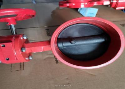 Cina Protezione antincendio di colore rosso della valvola a farfalla della scanalatura della turbina in vendita