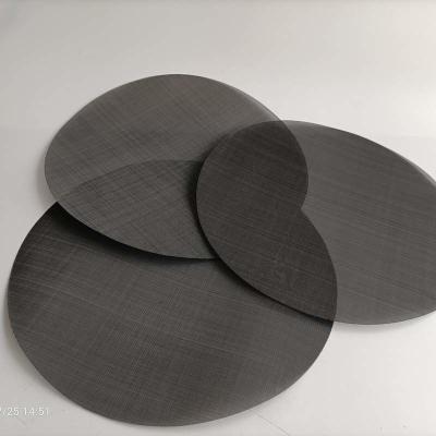 Cina Nastro metallico di 60 Mesh Mild Carbon Steel Black Mesh Extruder Filter Disc in vendita