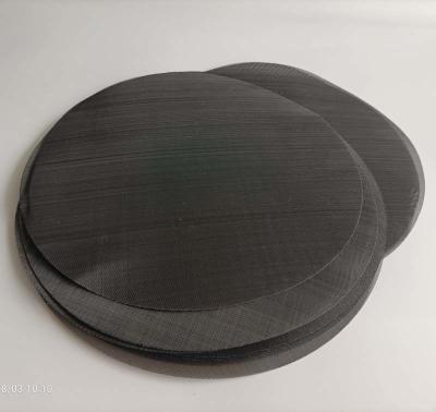 Cina Nastro metallico di 60 Mesh Mild Carbon Steel Black Mesh Extruder Filter Disc in vendita