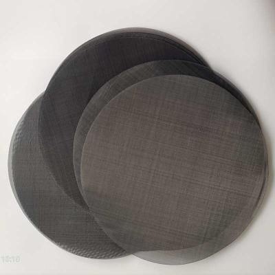 China Einlagige Masche 10-80 Schwarz-Draht-Mesh Filter Discs For Rubber-Erdölindustrie zu verkaufen