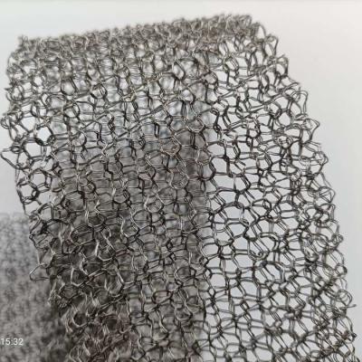 China Double Vapor Liquid Filter Knitted Wire Mesh 70mm Width Aluminum And Iron en venta