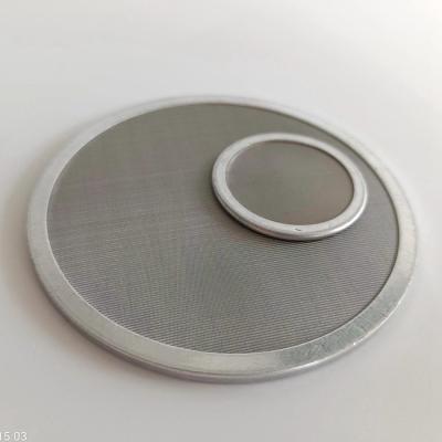 China 3 Layer Extruder Screen Pack Stainless Steel Wire Mesh Filter Discs Plain Weave Te koop