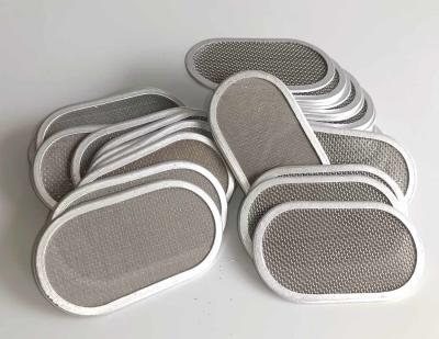 China Tela dada forma oval Mesh Give Melts Ideal Filtration da extrusora do retângulo à venda