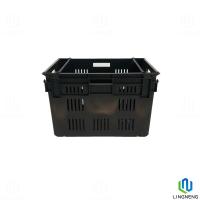 China 80L Stackable Ventilated Plastic Crates For Fruits And Vegetable Lightweight for sale