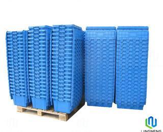 Logistics Industrial Plastic Storage Containers Rectangle For Sustainable Supply Chain