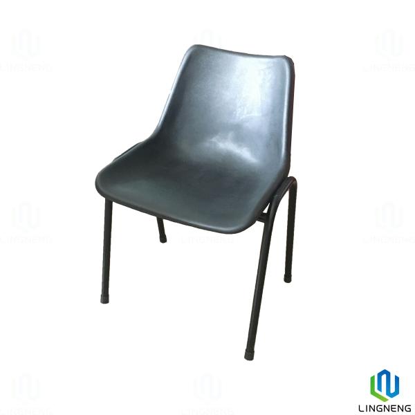 Quality Sturdy Stackable Outdoor Garden Plastic Chairs OEM With Metal Legs for sale