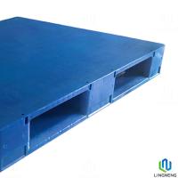 China Single Face Euro Solid Plastic Pallets , Flat Racking Plastic Pallets 1200*1000*150 for sale