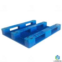 China Single Face Euro Solid Plastic Pallets , Flat Racking Plastic Pallets 1200*1000*150 for sale