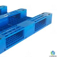 China Single Face Euro Solid Plastic Pallets , Flat Racking Plastic Pallets 1200*1000*150 for sale