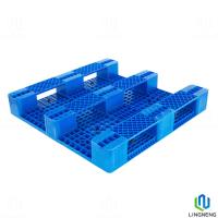 China Stackable Nestable Plastic Pallets 1200X1200X160mm 3 Runners  Heavy Duty for sale