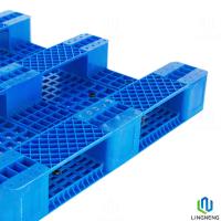 China Stackable Nestable Plastic Pallets 1200X1200X160mm 3 Runners  Heavy Duty for sale