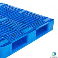 China Stackable Nestable Plastic Pallets 1200X1200X160mm 3 Runners  Heavy Duty for sale