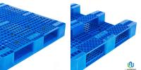 China Stackable Nestable Plastic Pallets 1200X1200X160mm 3 Runners  Heavy Duty for sale