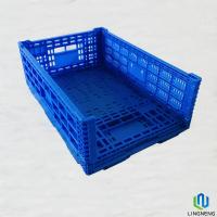 China 38L Food Grade Plastic Vegetable Stackable Collapsible Crates Customized for sale