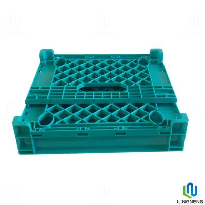 China 16 Quart Collapsible Milk Crate Stackable Foldable Plastic Crates For Vinyl Record And  Milk for sale