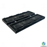 China 40L Reusable Folding Crate Box Collapsible Fruit And Vegetable Plastic Crates for sale
