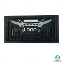 China 40L Reusable Folding Crate Box Collapsible Fruit And Vegetable Plastic Crates for sale