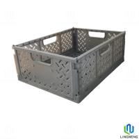 China Multi Functional Portable Folding Storage Crate , Plastic Collapsible Crates For Storage for sale