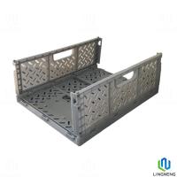 China Multi Functional Portable Folding Storage Crate , Plastic Collapsible Crates For Storage for sale
