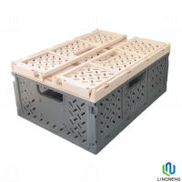 China Multi Functional Portable Folding Storage Crate , Plastic Collapsible Crates For Storage for sale
