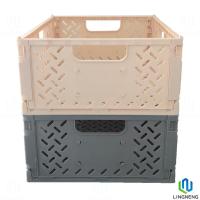China Multi Functional Portable Folding Storage Crate , Plastic Collapsible Crates For Storage for sale