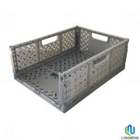 China Multi Functional Portable Folding Storage Crate , Plastic Collapsible Crates For Storage for sale
