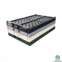 China Large Capacity Collapsible Plastic Crates Plastic Foldable Crate Box For Daily for sale