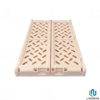 China Large Capacity Collapsible Plastic Crates Plastic Foldable Crate Box For Daily for sale