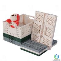 China Large Capacity Collapsible Plastic Crates Plastic Foldable Crate Box For Daily for sale