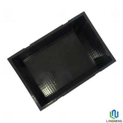 China 46L Collapsible Storage Box Plastic Collapsible Storage Bins With Lid 600*400*240mm for sale