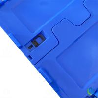 China Durable 54L Blue Plastic Foldable Container Collapsible Storage Box Without Lid for sale