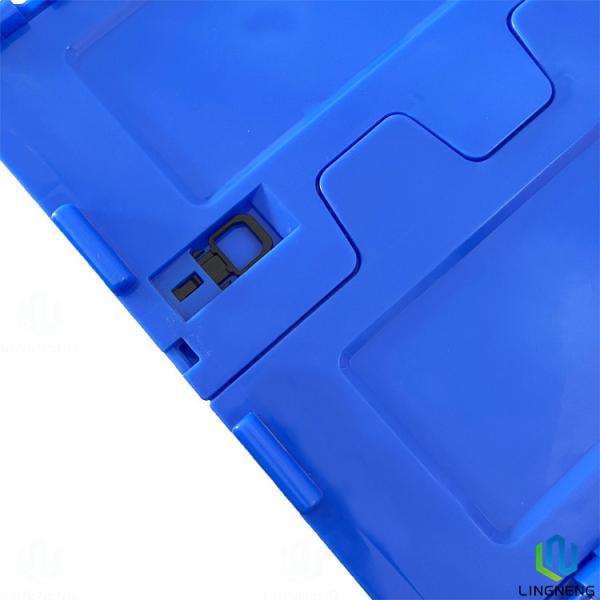 Quality Durable 54L Blue Plastic Foldable Container Collapsible Storage Box Without Lid for sale