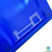 China Durable 54L Blue Plastic Foldable Container Collapsible Storage Box Without Lid for sale