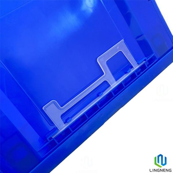 Quality Durable 54L Blue Plastic Foldable Container Collapsible Storage Box Without Lid for sale