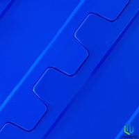 China Durable 54L Blue Plastic Foldable Container Collapsible Storage Box Without Lid for sale