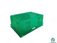 China 48L Plastic Fruit Vegetable Crates , Large Plastic Crates For Storage for sale