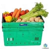 China 48L Nestable Plastic Crates ,  Stackable Plastic Harvest Crates for sale