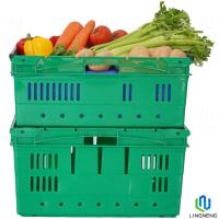 China 48L Nestable Plastic Crates ,  Stackable Plastic Harvest Crates for sale