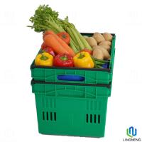 China 48L Nestable Plastic Crates ,  Stackable Plastic Harvest Crates for sale
