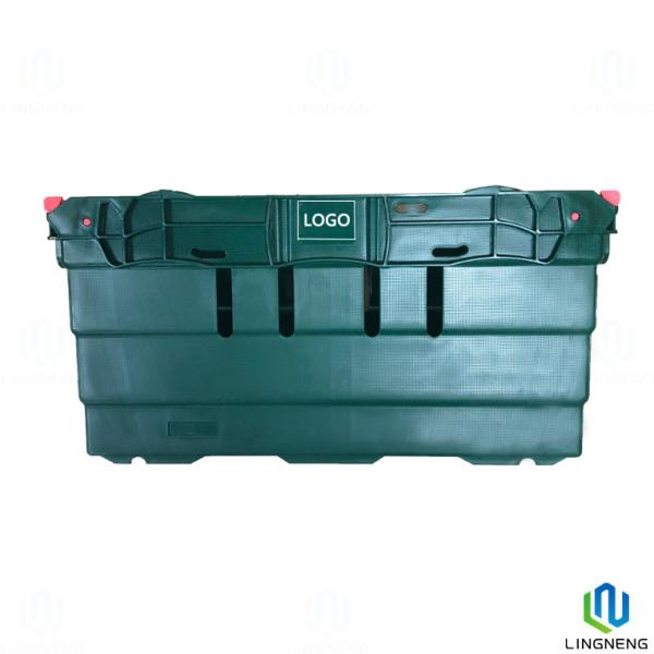 Quality 60L Industrial Plastic Storage Crates , Plastic Moving Crates Turnover Crate for sale