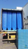 China Nestable Stackable Heavy Duty Reusable Plastic Shipping Totes Containers With Dolly for sale