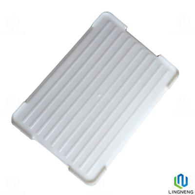 China Customized Plastic Bread Tray Mesh Fruit Vegetable Basket Food Grade Plastic Crates Stackable Food Box for sale