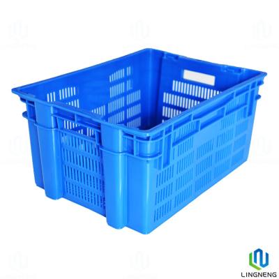 China 40L Stackable Plastic Milk Crates , Plastic Turnover Box OEM ODM for sale
