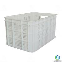 China Customized Large Rectangular Milk Crates 40L Plastic Turnover Crate for sale