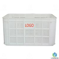 China Customized Large Rectangular Milk Crates 40L Plastic Turnover Crate for sale